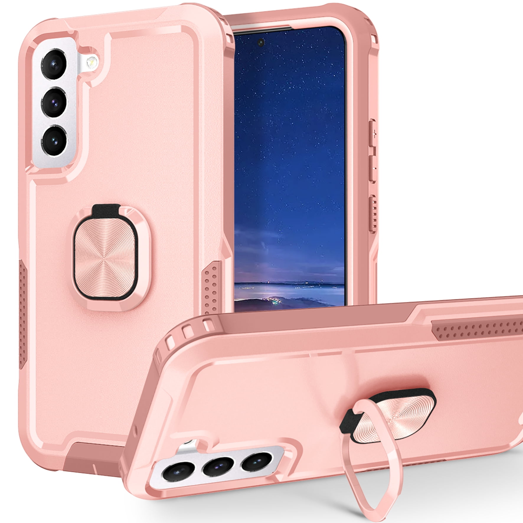 for Samsung Galaxy S21 Case, Rugged Shockproof Heavy Duty Soft TPU ...