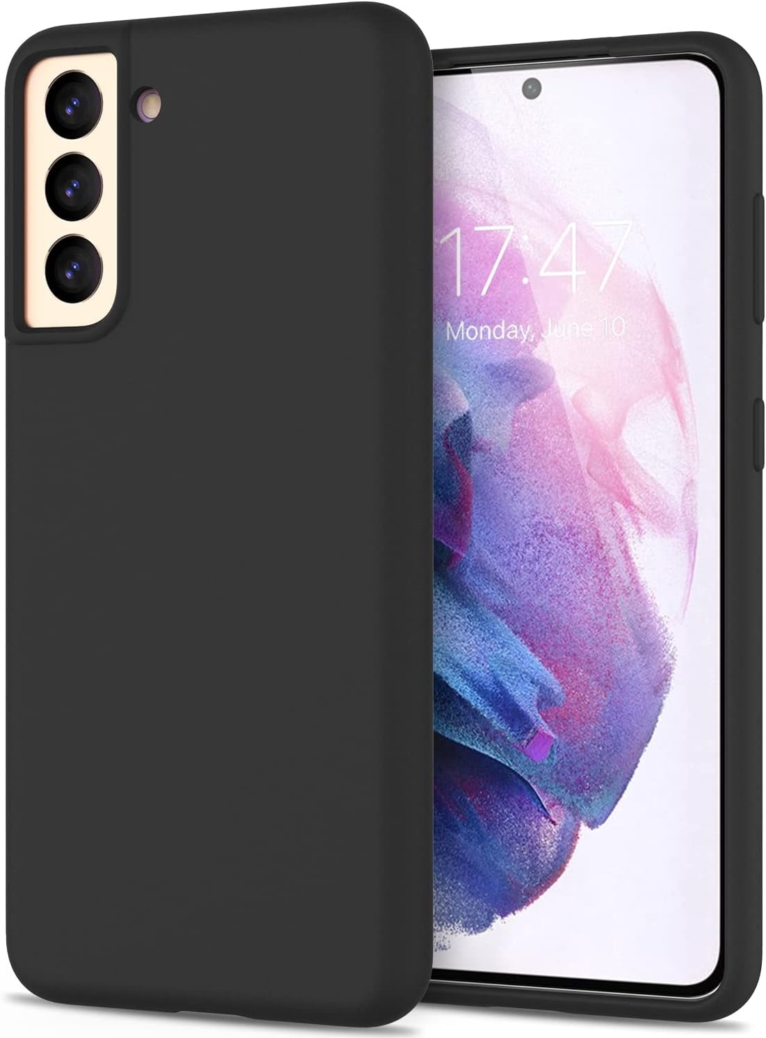 for Samsung Galaxy S21 Case Silicone,Silky Smooth Flexible Gel Rubber ...