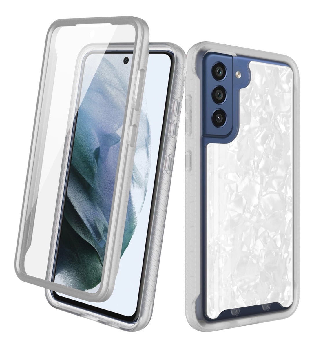 Samsung Galaxy S21 FE Case, Rosebono Hybrid Graphic Design Pattern Hard ...