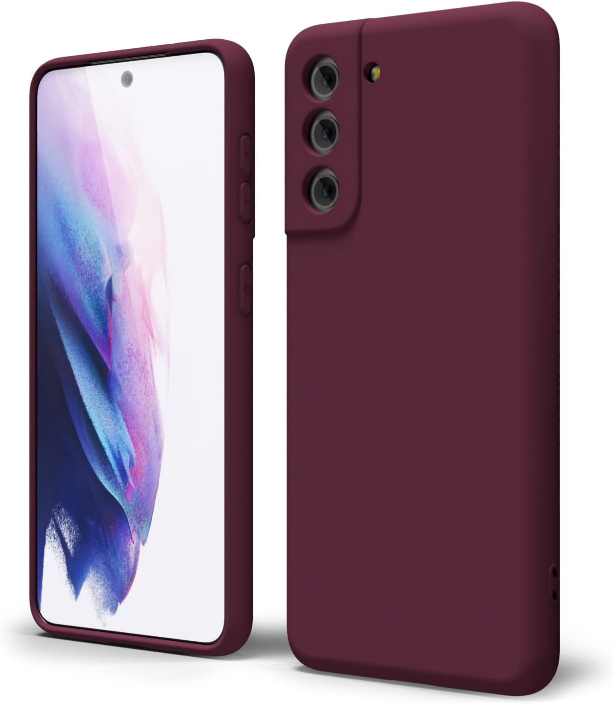 for Samsung Galaxy S21 Phone Case Liquid Silicone Grip, Cute Thin Slim ...