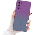 for Samsung Galaxy S21 Plus 5G Magnetic Case, Luxury Cute Soft Liquid ...