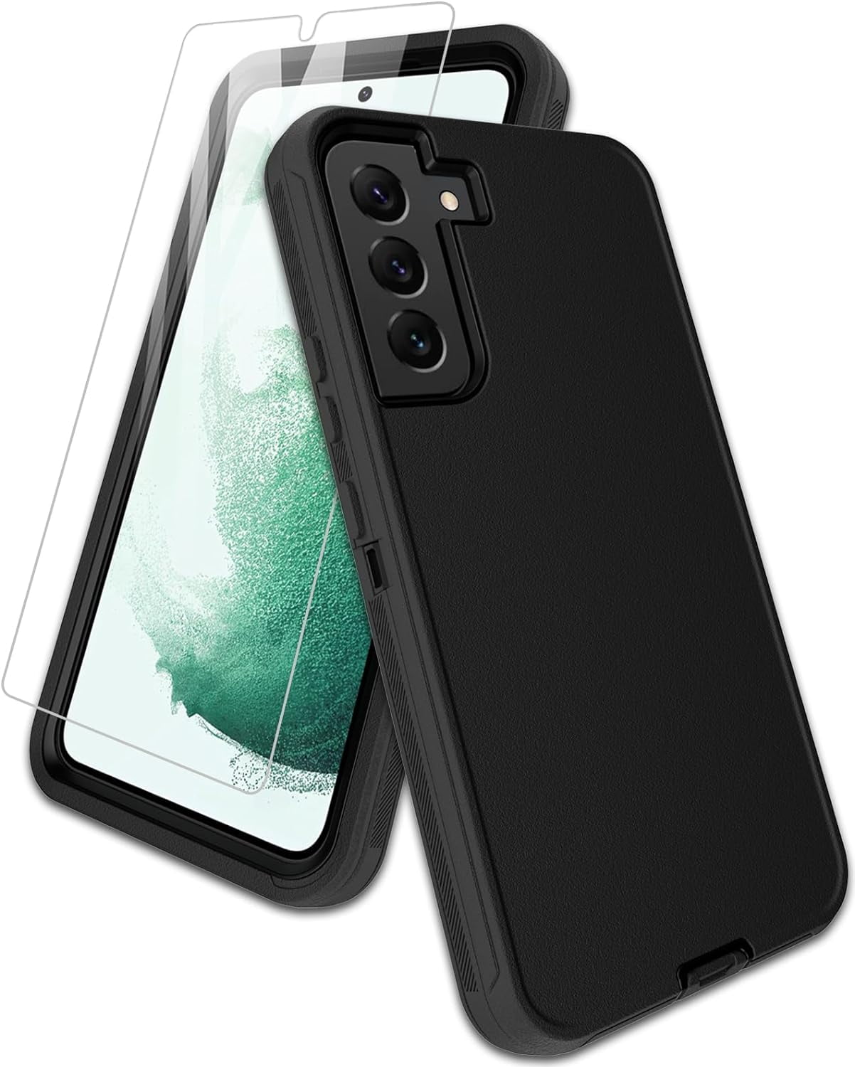 for Samsung Galaxy S21 Plus 5G Phone Case, Dust-Proof Port Cover, Full ...