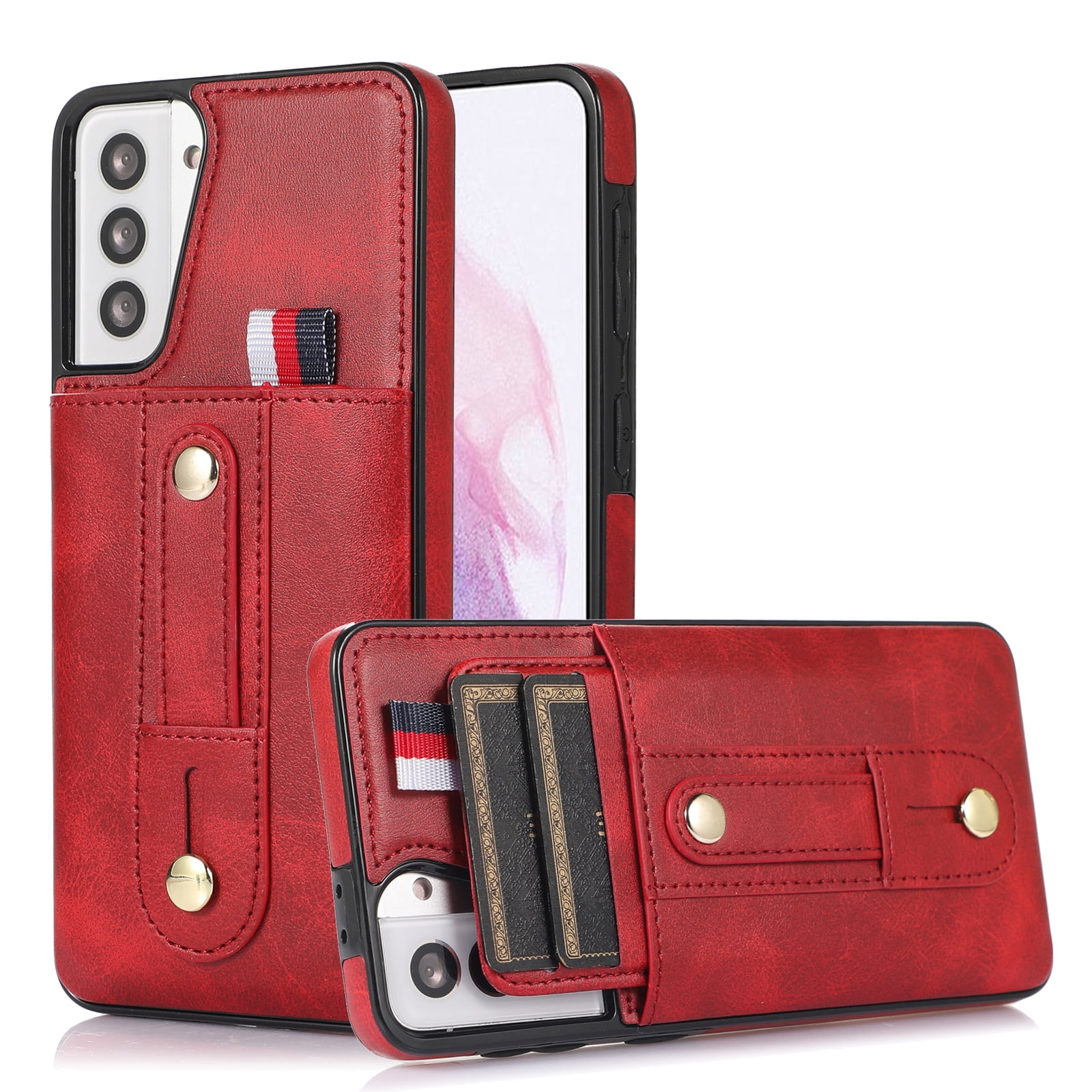 for Samsung Galaxy S21 Plus Case Wallet with Slide Credit Card Holder ...