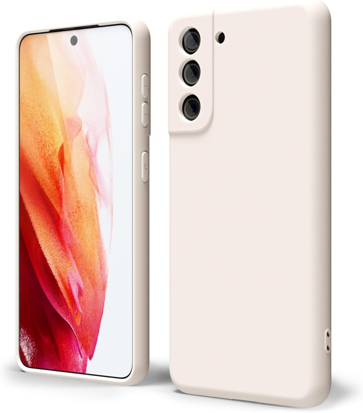 for Samsung Galaxy S21 Plus Phone Case Liquid Silicone Grip, Cute Thin Slim Soft Rubber TPU ...