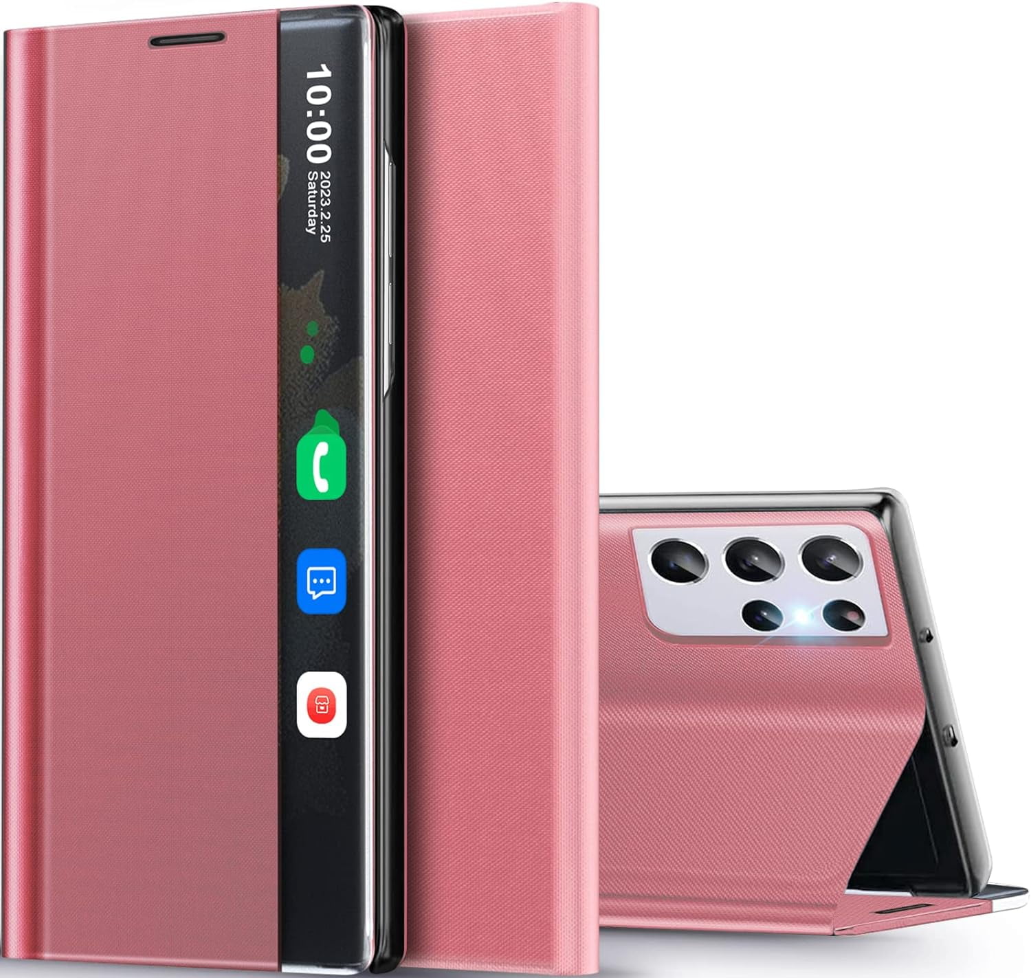 for Samsung Galaxy S21 Ultra 5G Case Clear View Window Smart Slim for Samsung S21 Ultra Case ...