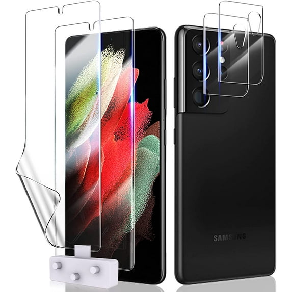 for Samsung Galaxy S21 Ultra Screen Protector, 2 Pack Flexible TPU ...