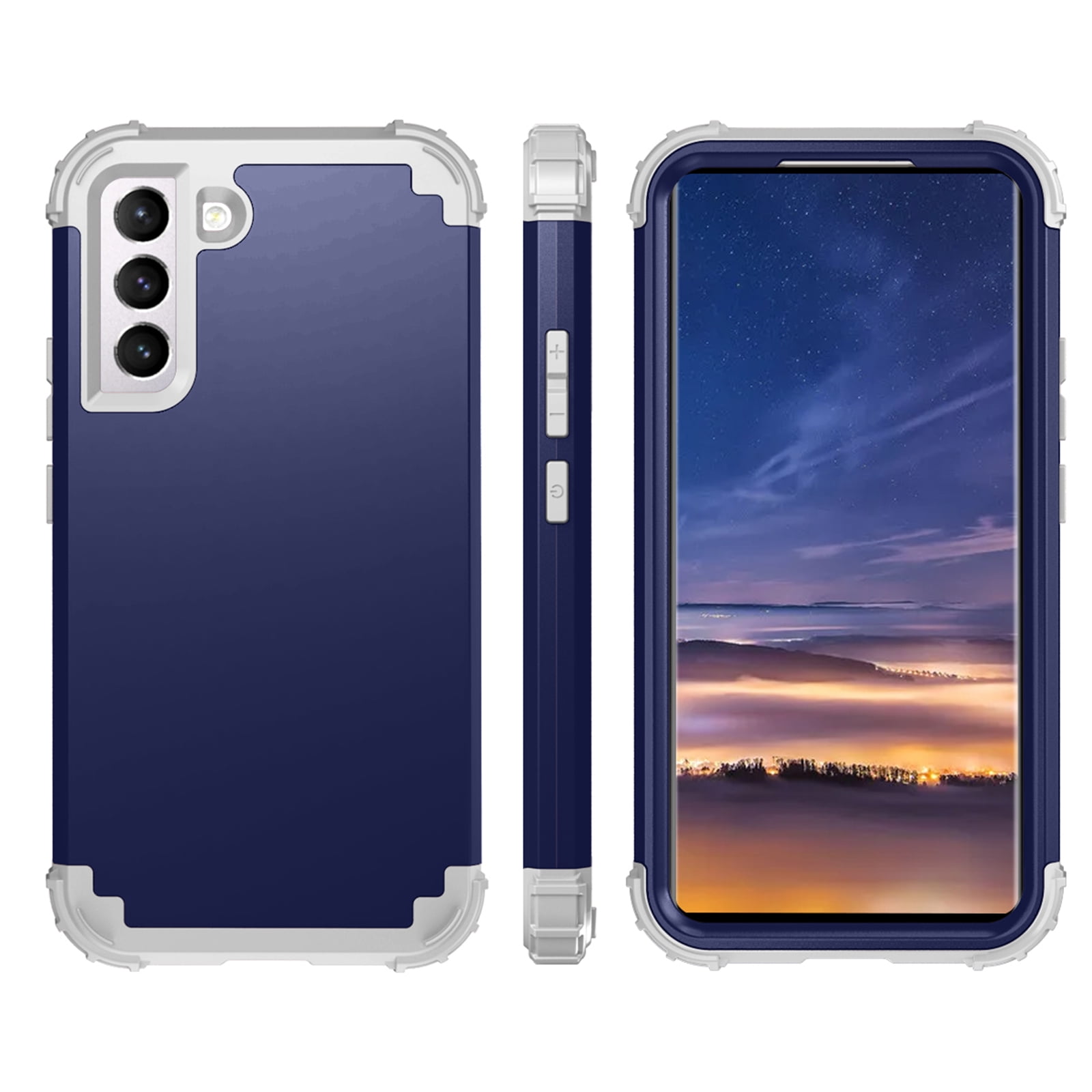 for Samsung Galaxy S22 Case, Heavy Slim Dual Layer 3 in 1 Heavy Duty ...