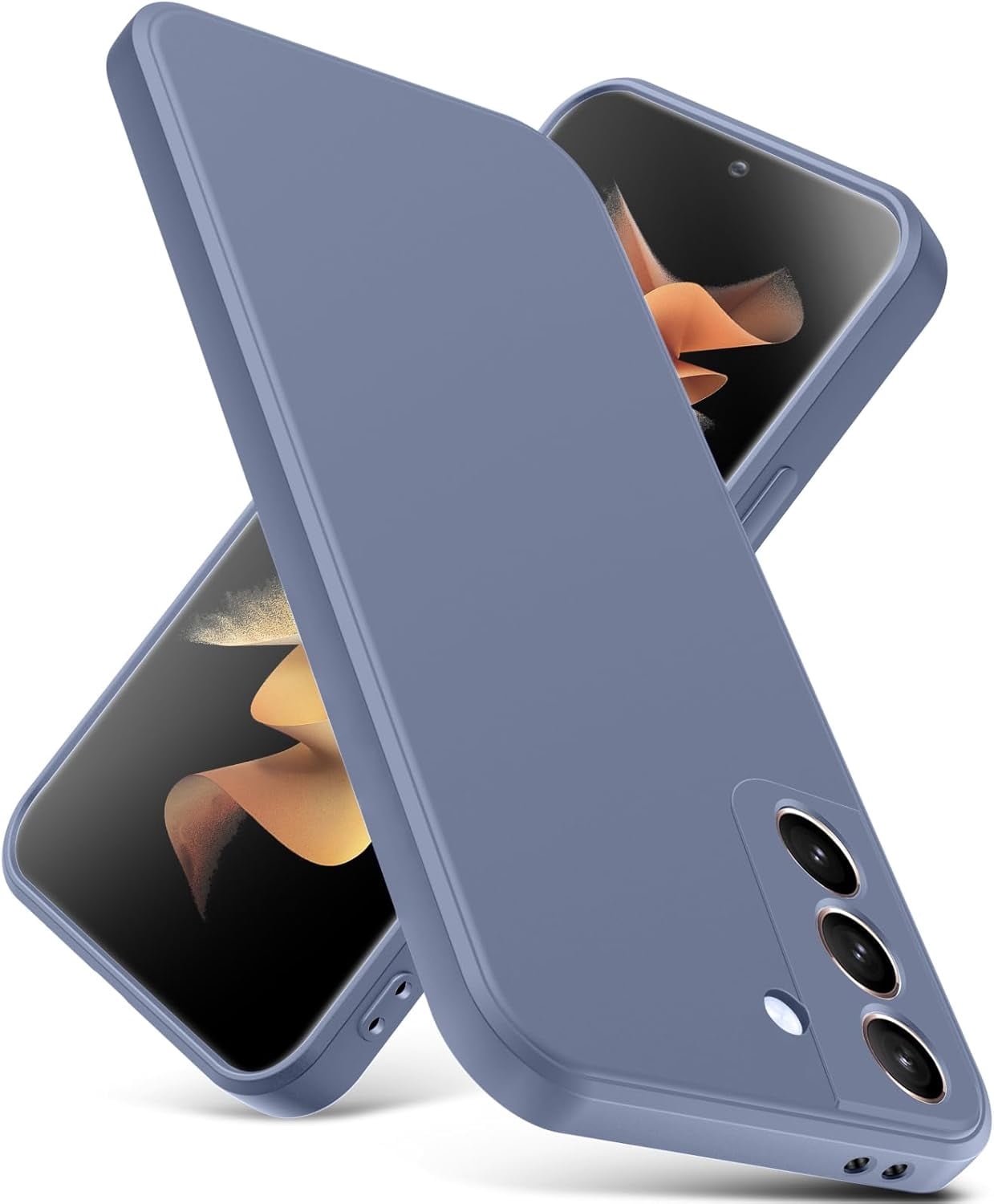 for Samsung Galaxy S22 Case, Thin Liquid Silicone Case,Shockproof,Slim ...