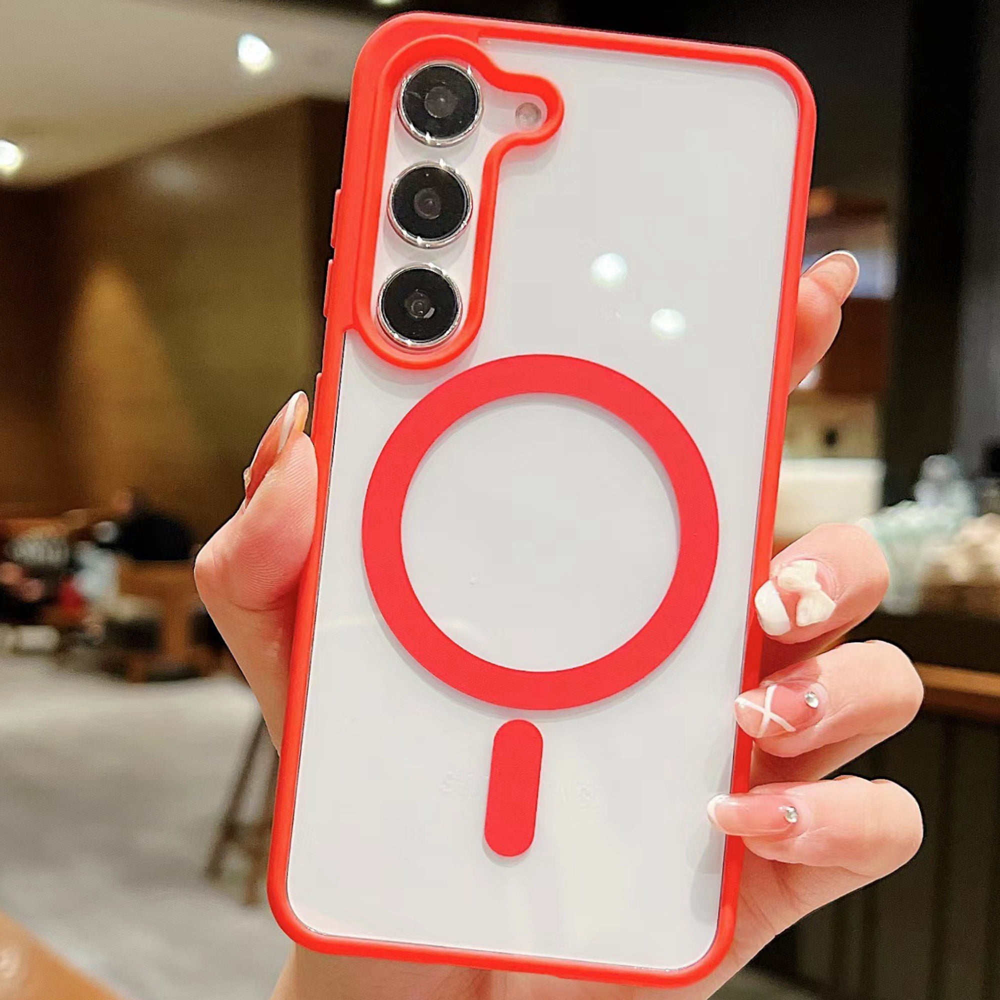 Samsung Galaxy S22 Magnetic Case, Crystal Clear Case Galaxy S22 ...