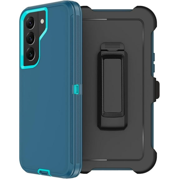 for Samsung Galaxy S22 Plus Case with Belt Clip Holster, 2X Screen ...