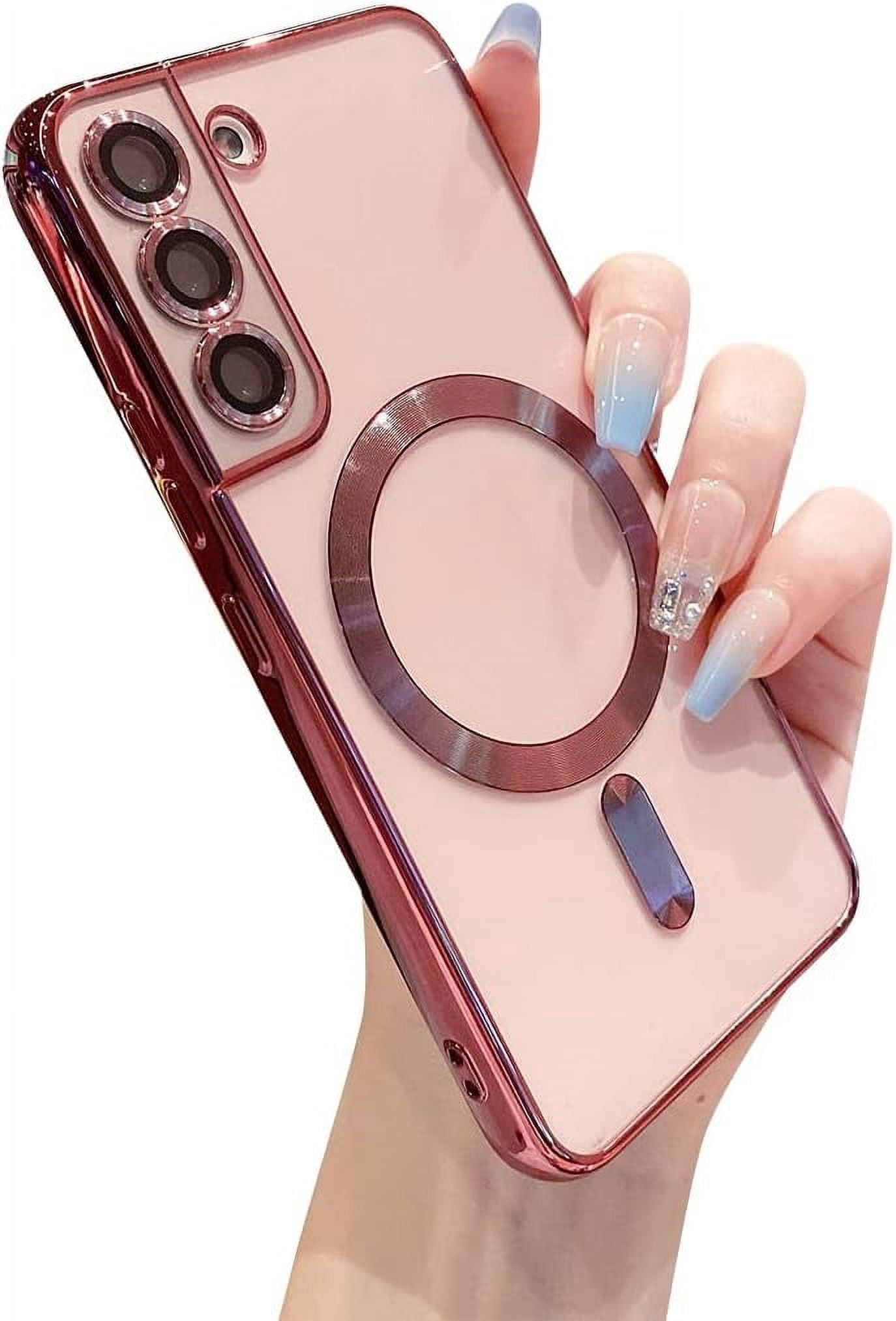 for Samsung Galaxy S22 Plus Case Magnetic Clear with Camera Lens ...