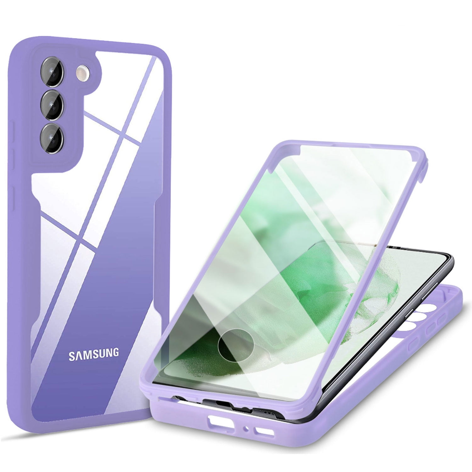 Samsung Galaxy S22 Plus Case with Screen Protector, Dual Layer Hybrid ...
