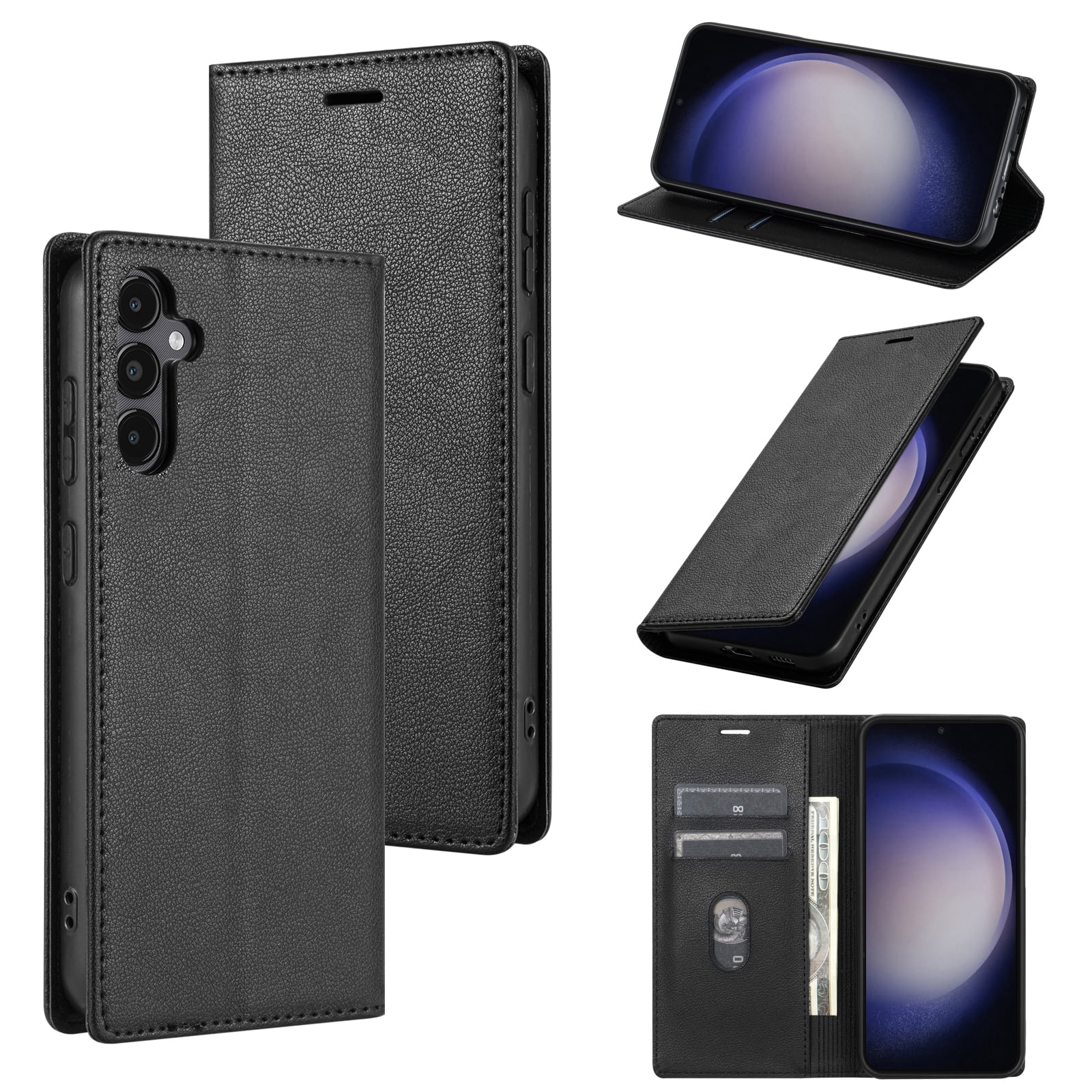 for Samsung Galaxy S22 Plus Wallet Case with Credit Card Holder & Cash ...