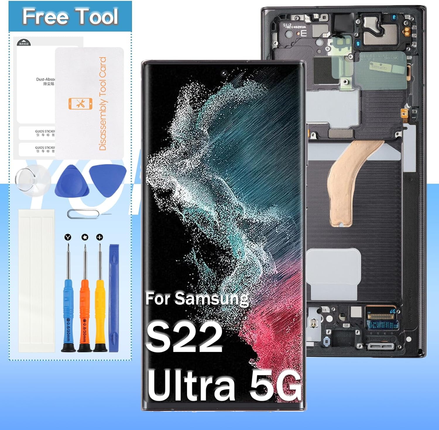 for Samsung Galaxy S22 Ultra 5G Screen Replacement 6.8" OLED SM-G908a ...