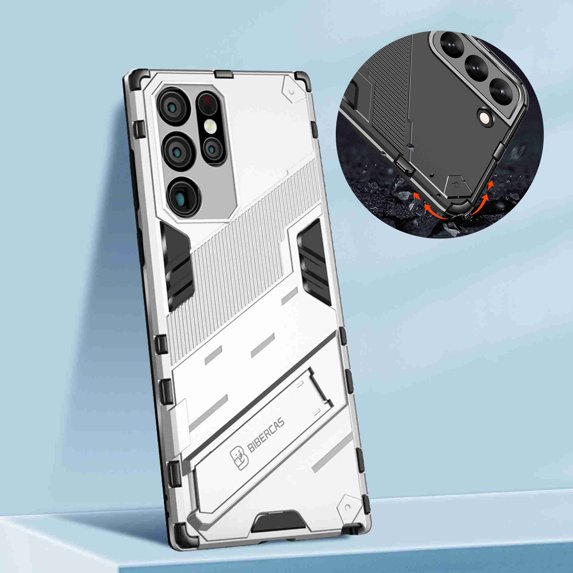 Samsung Galaxy S22 Ultra Case with Stand, Hybrid Dual Layer Heavy Duty ...