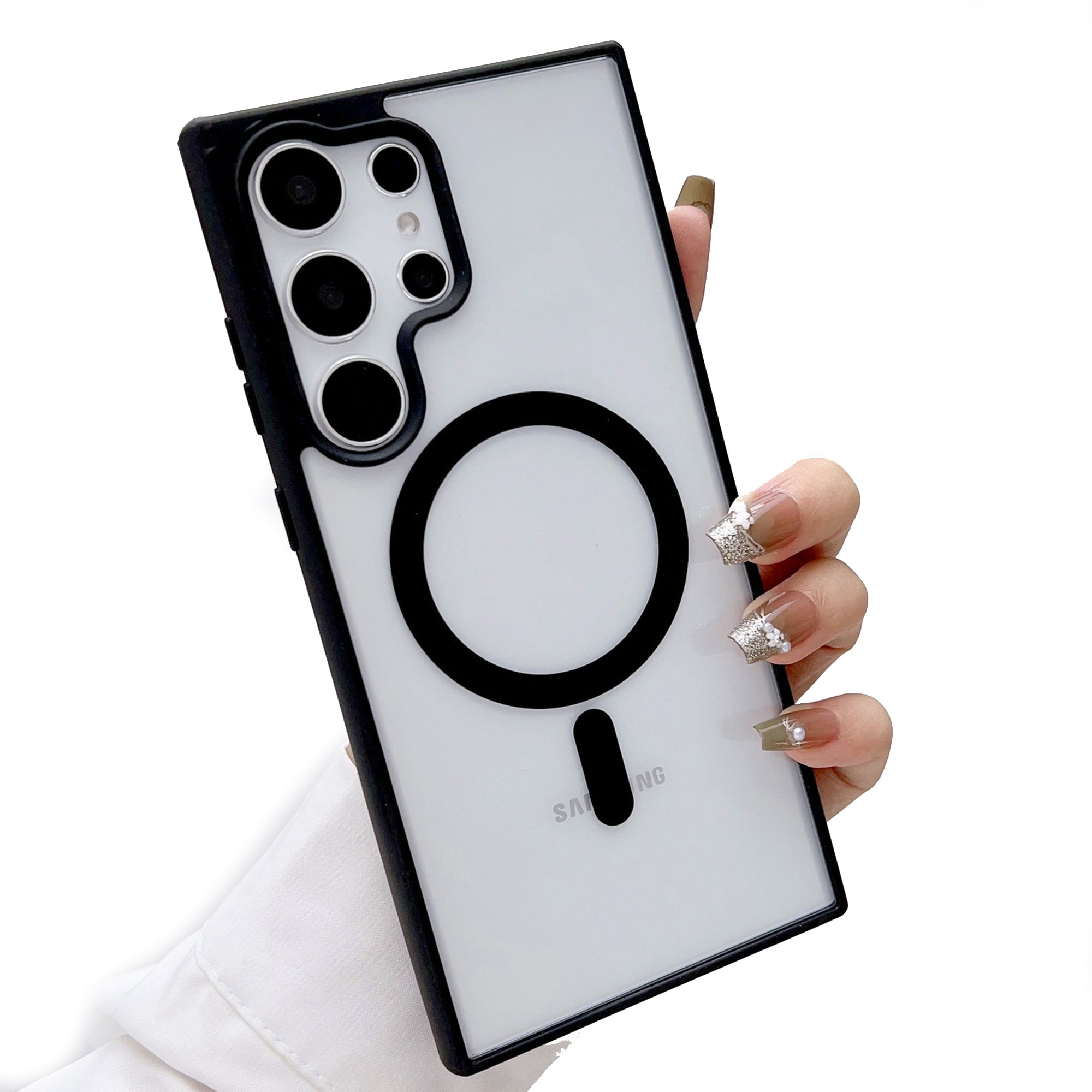 Samsung Galaxy S22 Ultra Magnetic Case, Crystal Clear Case Galaxy S22 ...