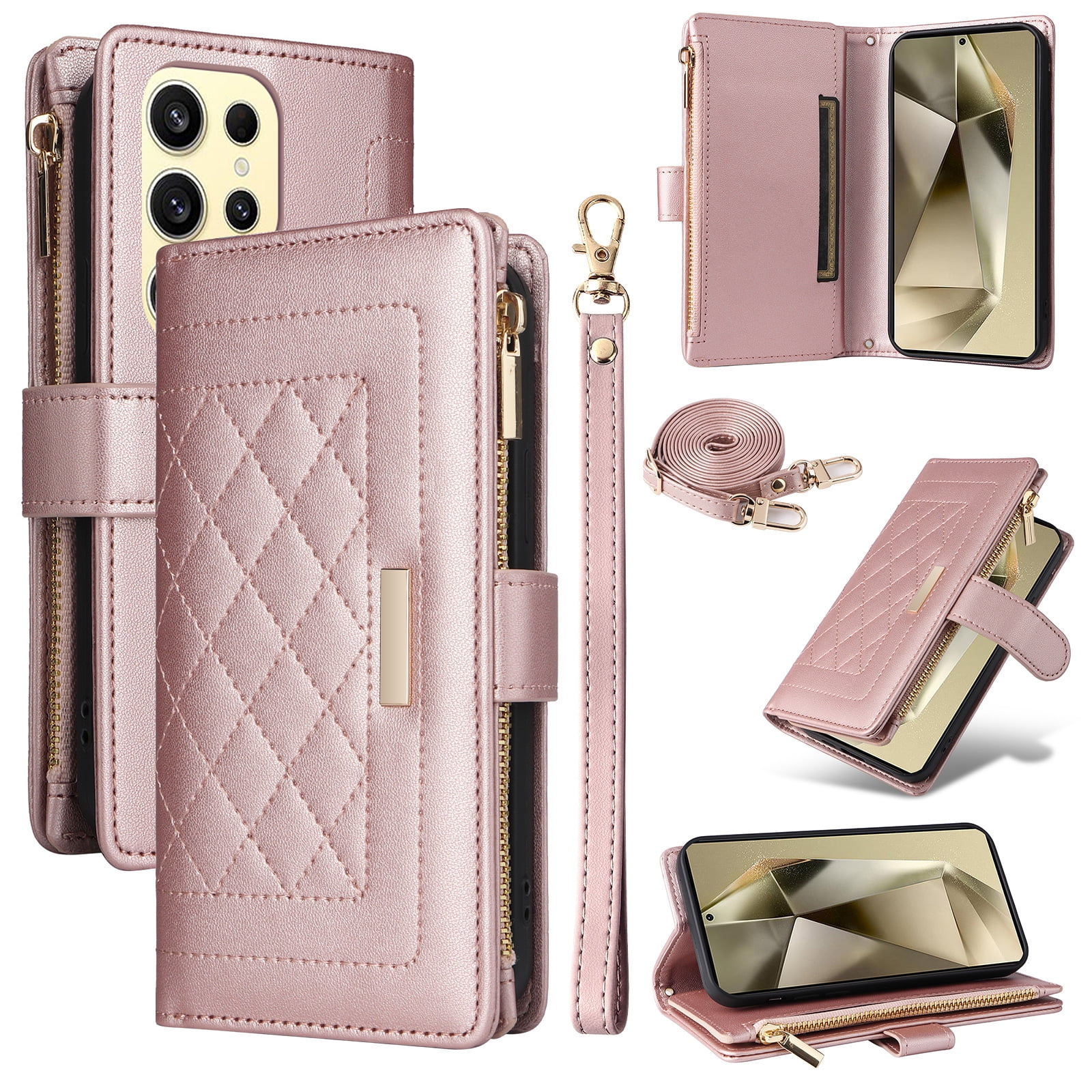 for Samsung Galaxy S22 Ultra Wallet Case with RFID Blocking Card Holder ...