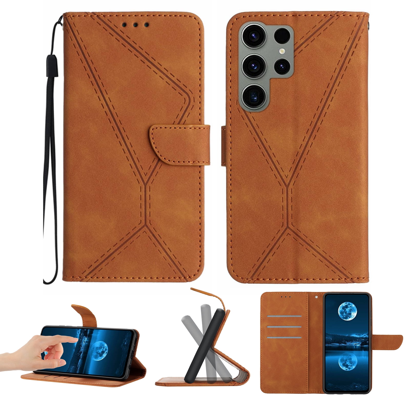 For Samsung Galaxy S22 Ultra Wallet Case with [RFID Blocking] Leather ...