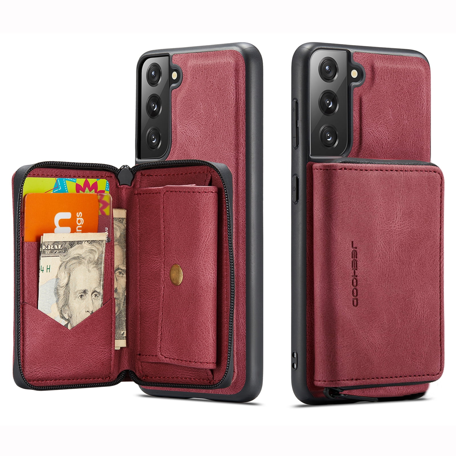 Samsung Galaxy S22 Wallet Case, Dteck Retro PU Leather Detachable ...