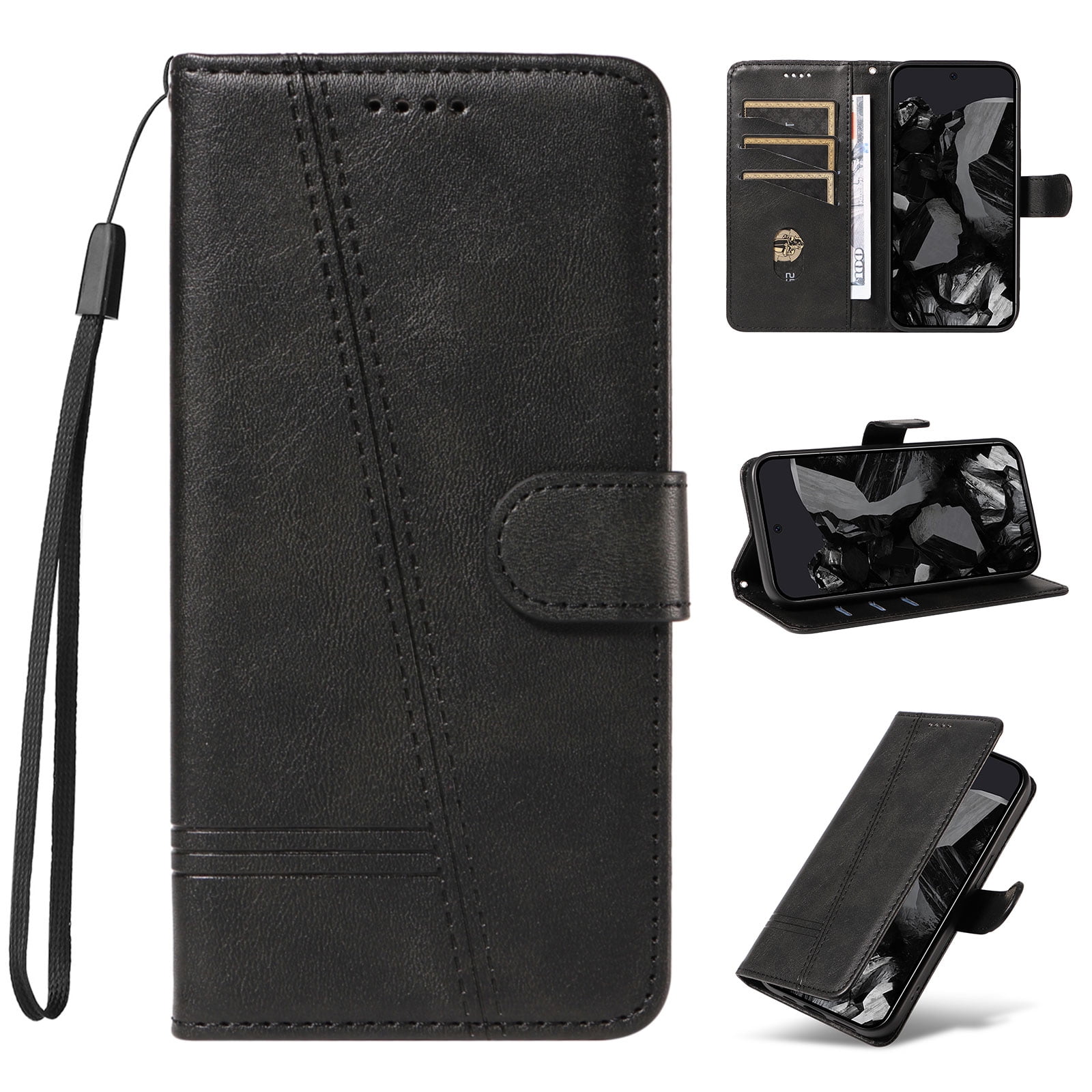 for Samsung Galaxy S22 Wallet Case, Vintage PU Leather Stand Credit ...