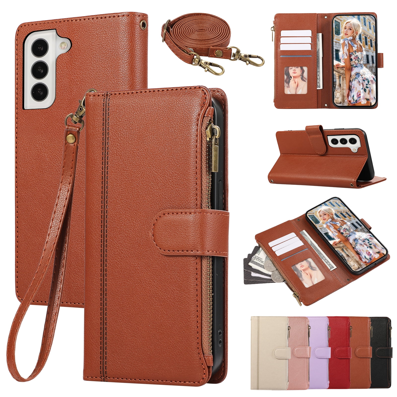 for Samsung Galaxy S22 Wallet case with Card Holder for Women Men,Phone ...