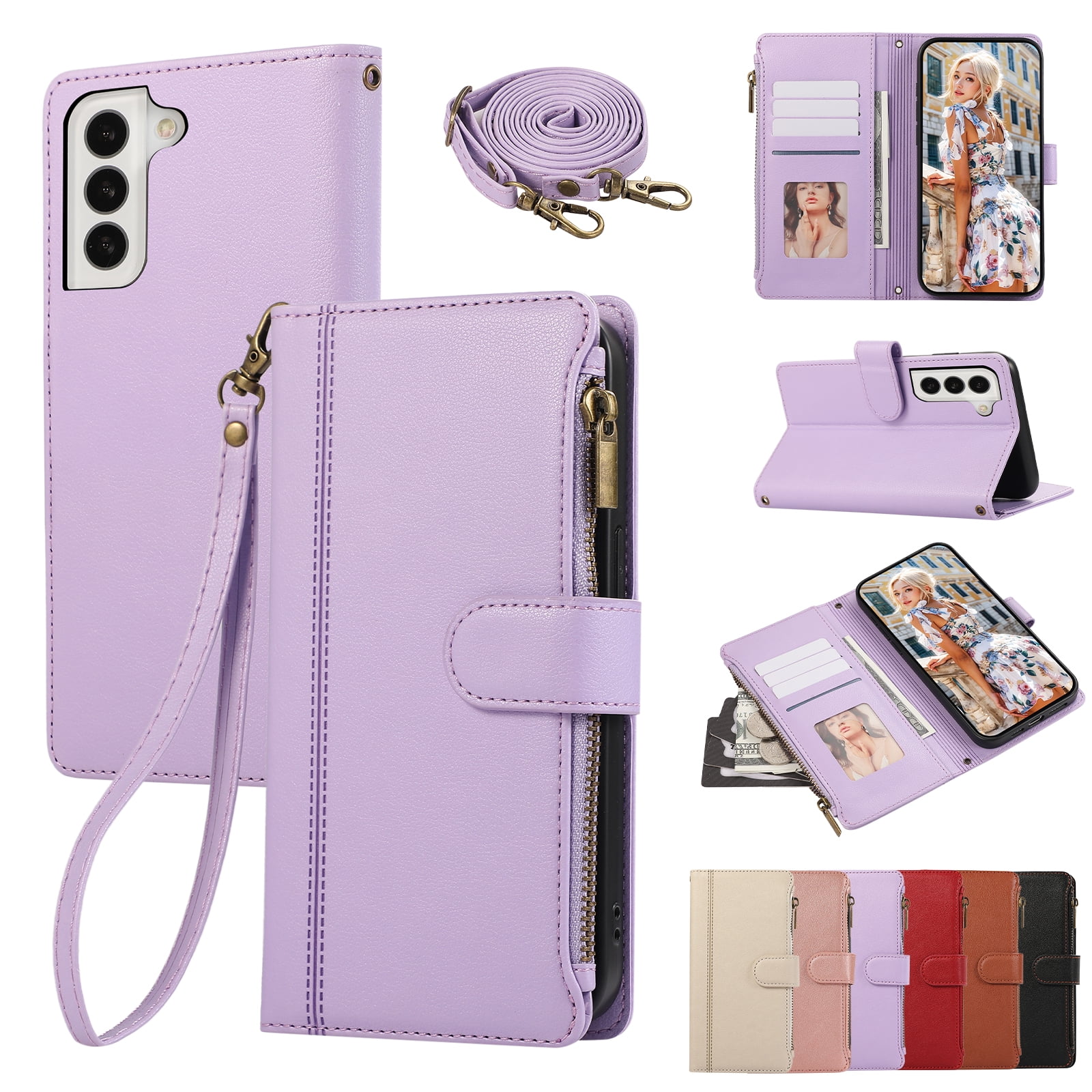 for Samsung Galaxy S22 Wallet case with Card Holder for Women Men,Phone ...