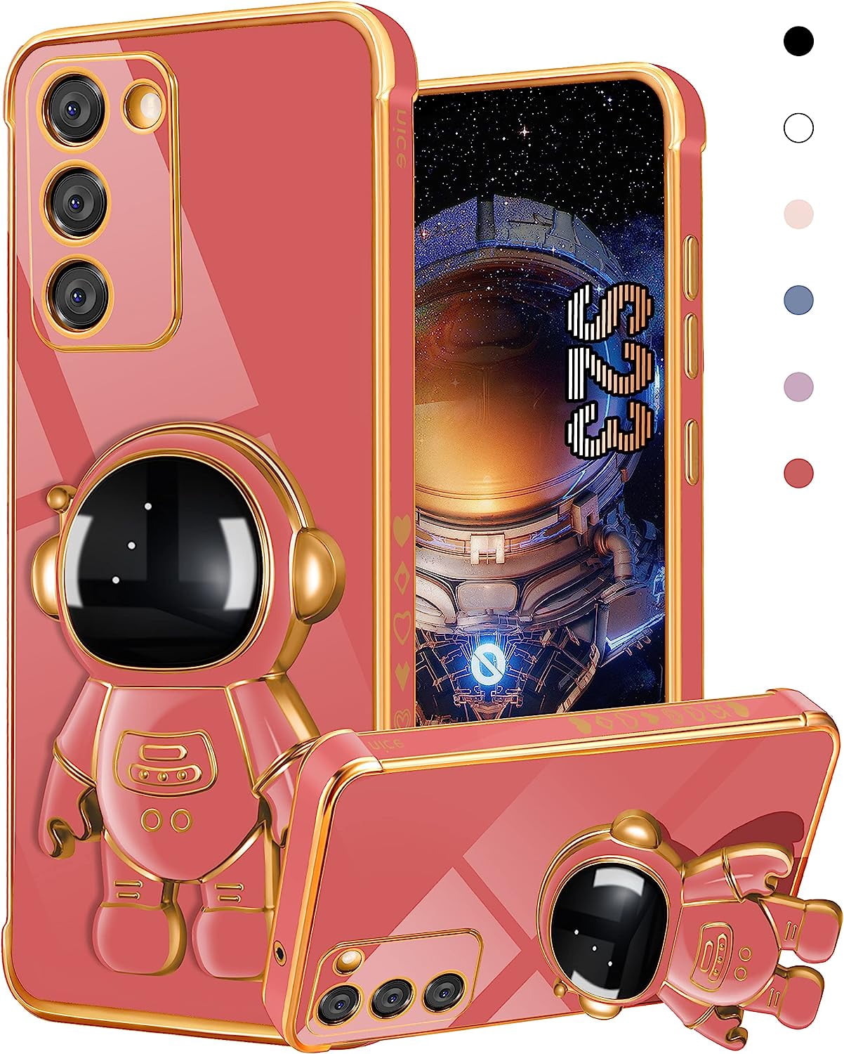 for Samsung Galaxy S23 Case Astronaut Cute for Women Girls Girly Unique ...