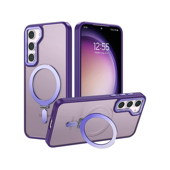 For Samsung Galaxy S23 Case with Magnetic Invisible Stand [Compatible ...