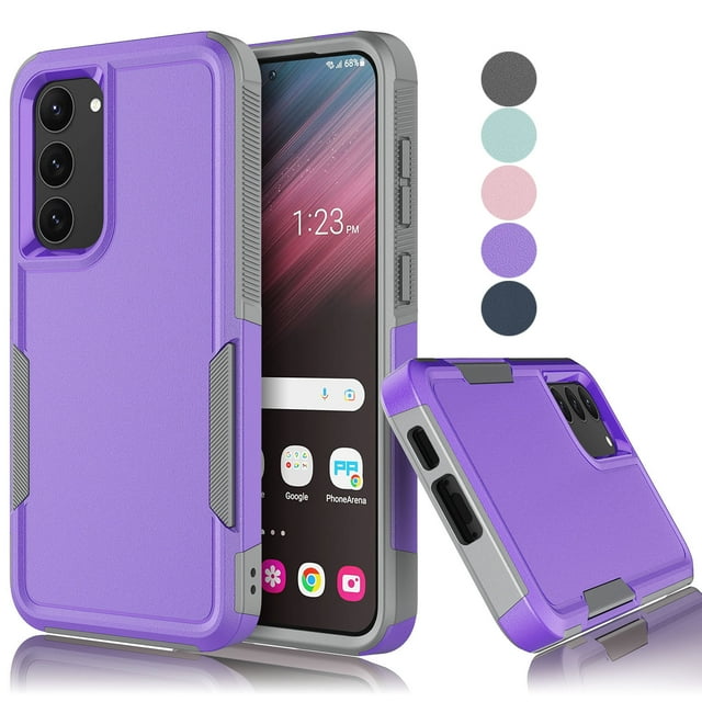Tekcoo Cell Mobile Samsung Galaxy S23 Case, 6.1 inch 2023, Shockproof Protection Heavy Duty ...