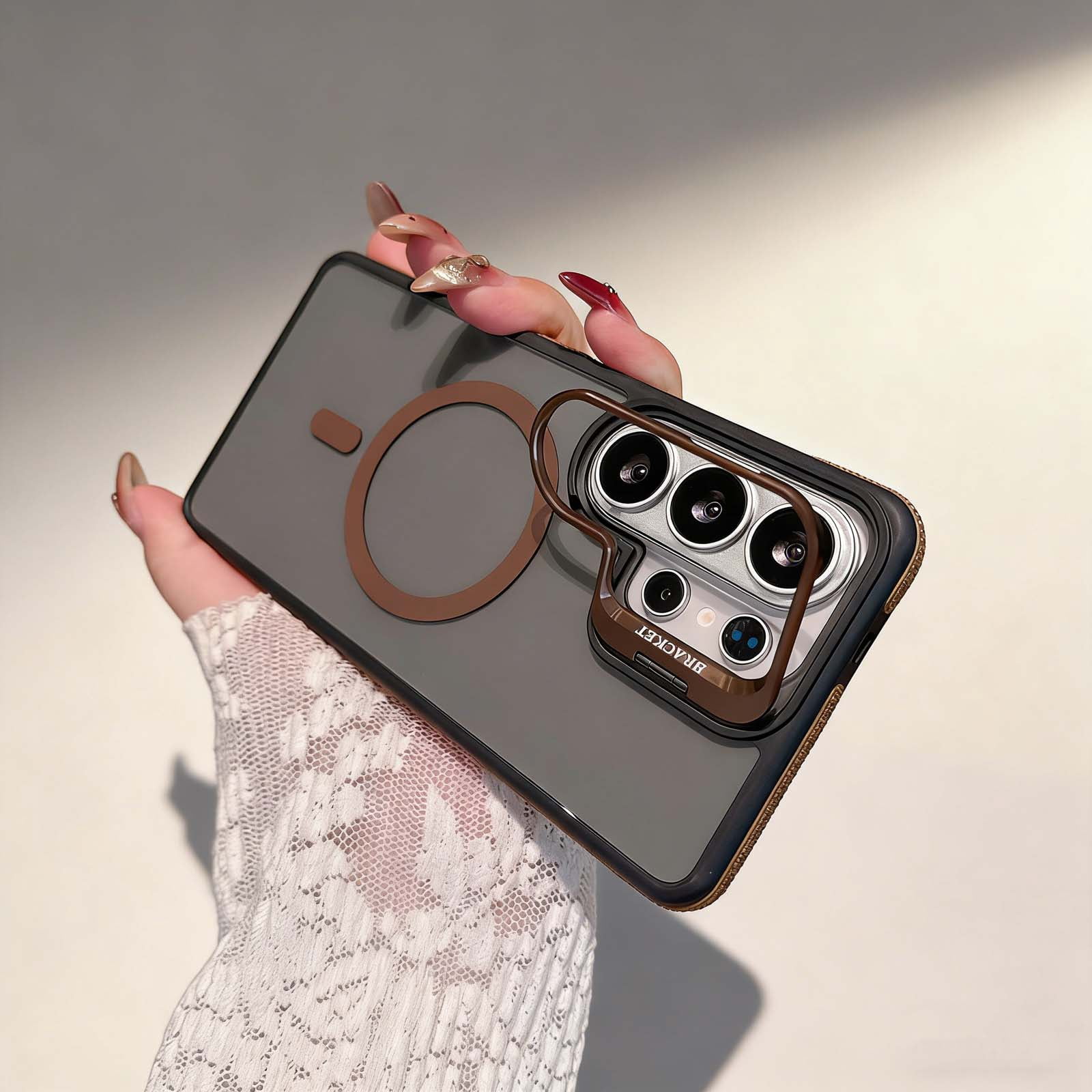 For Samsung Galaxy S23 Phone Case,With Invisible Contractile Lens Ring ...