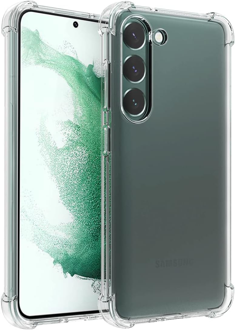 Samsung Galaxy S23 Plus Case - Clear, TPU Shock-Absorbing, Reinforced ...