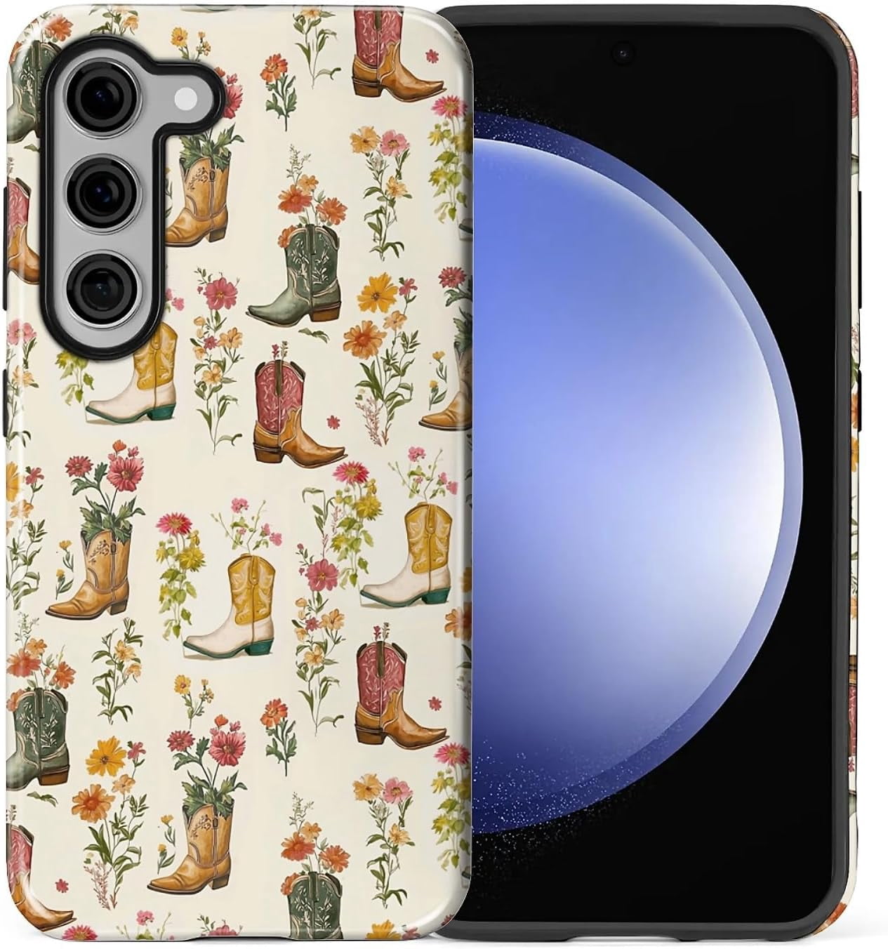 for Samsung Galaxy S23 Plus Case, Dual-Layer Hard Shell, Silicone Phone ...