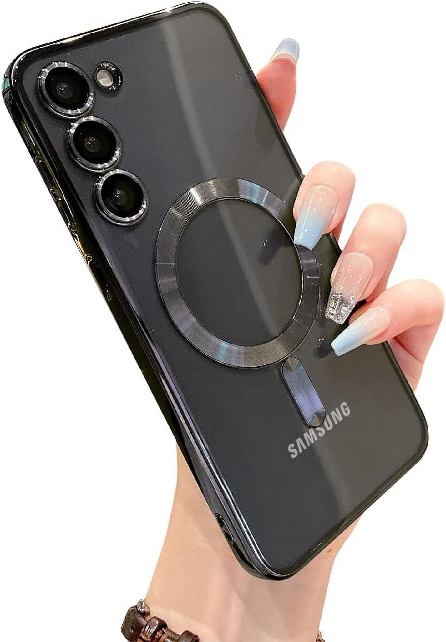 for Samsung Galaxy S23 Plus Case Magnetic Clear with Camera Lens ...