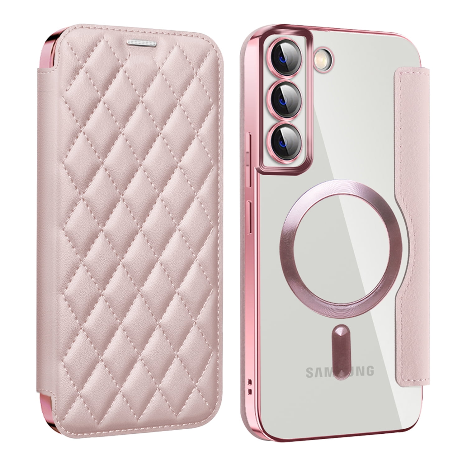 for Samsung Galaxy S23 Plus Wallet Case Magnetic with Mag Safe, PU ...
