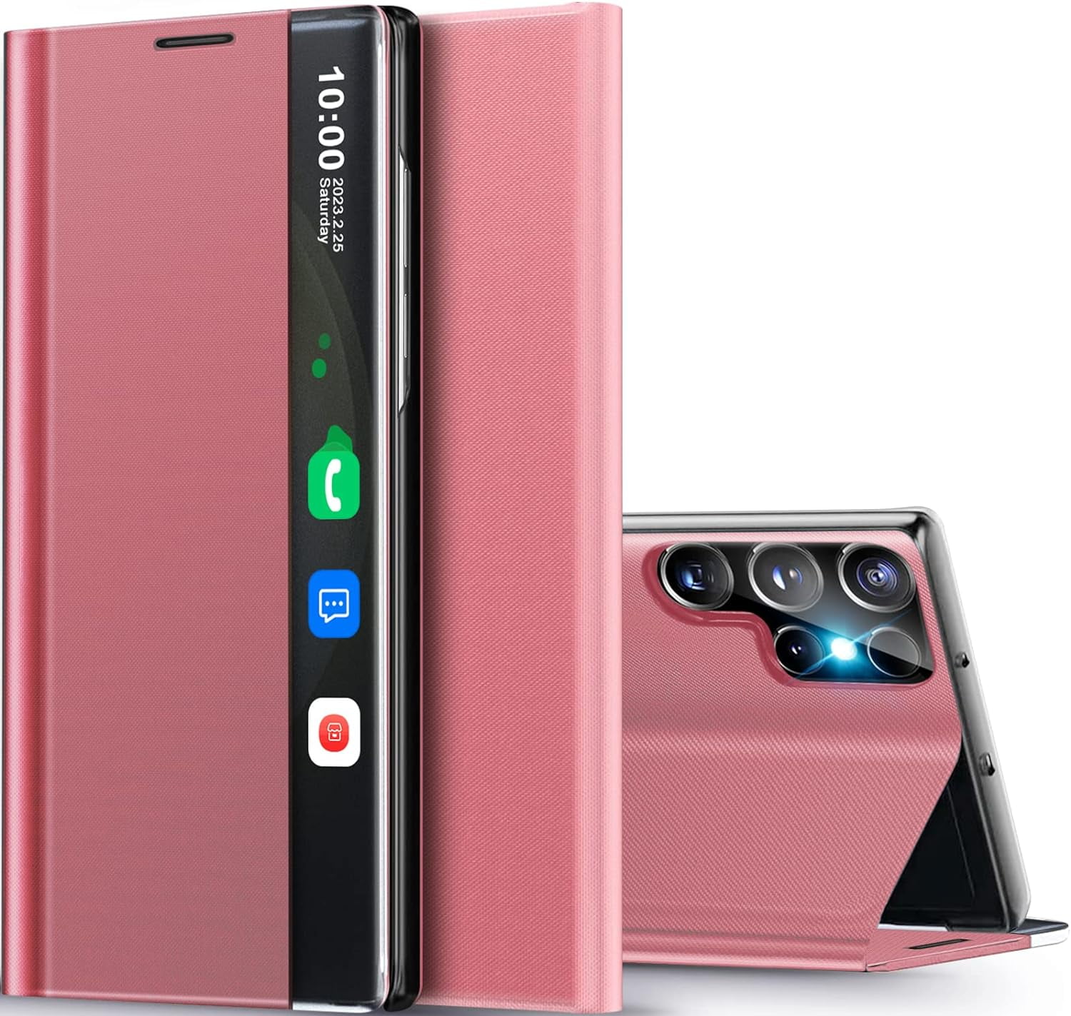 for Samsung Galaxy S23 Ultra 5G Case Clear View Window Smart Slim for Samsung S23 Ultra Case ...