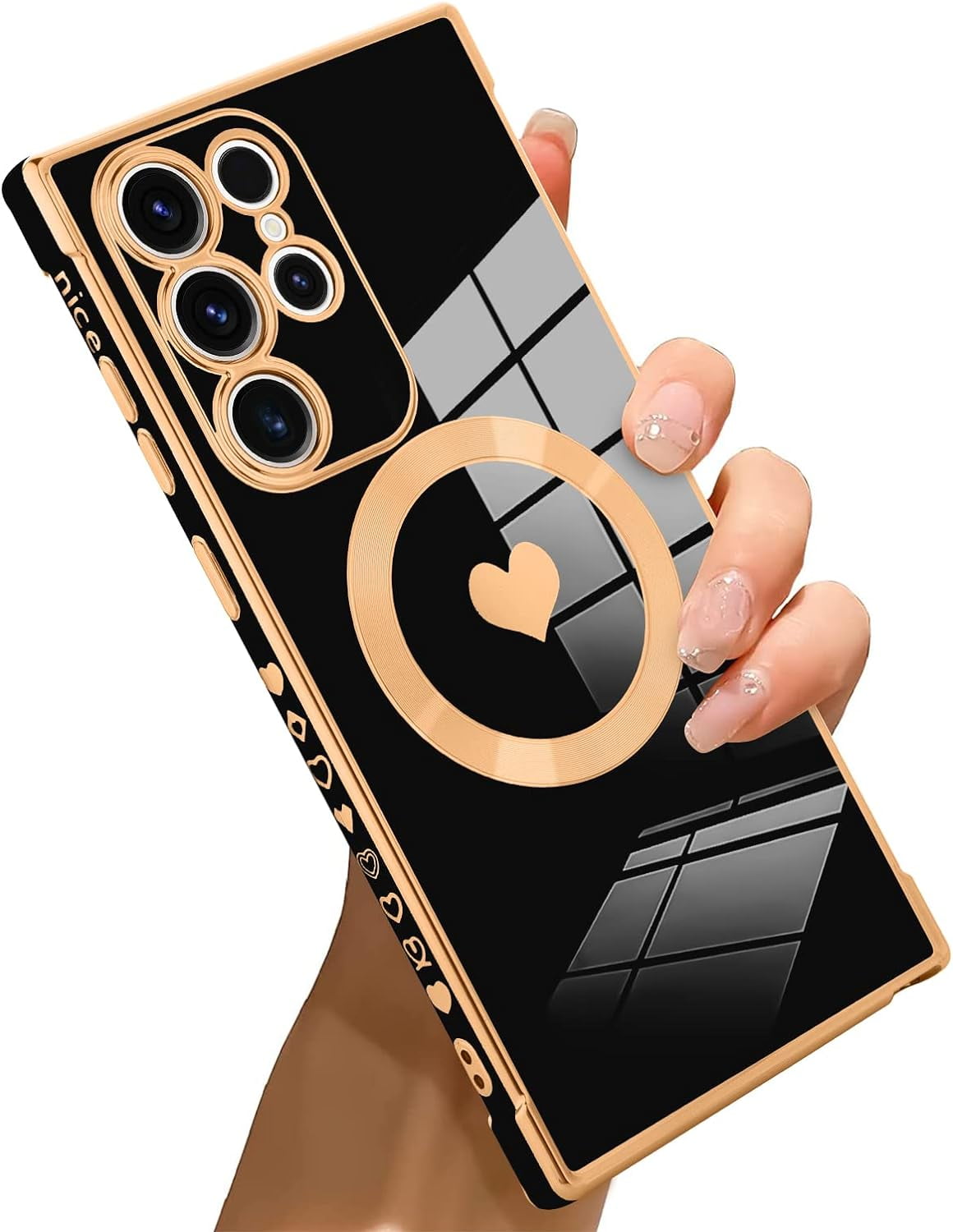 for Samsung Galaxy S23 Ultra 5G Case [Support Magsafe] Love Heart ...