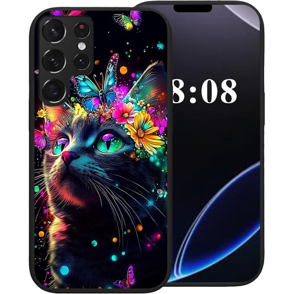 for Samsung Galaxy S23 Ultra Case,Black Soft TPU Silicone Shockproof ...