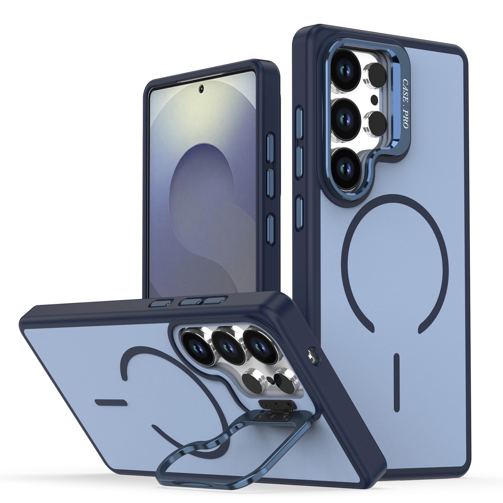 for Samsung Galaxy S23 Ultra Case with Built-in Camera Stash Stand ...