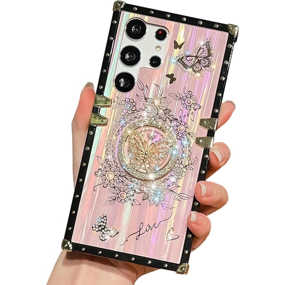 Samsung Galaxy S23 Ultra Case Cute, Luxury Bling Rhinestones Butterfly ...