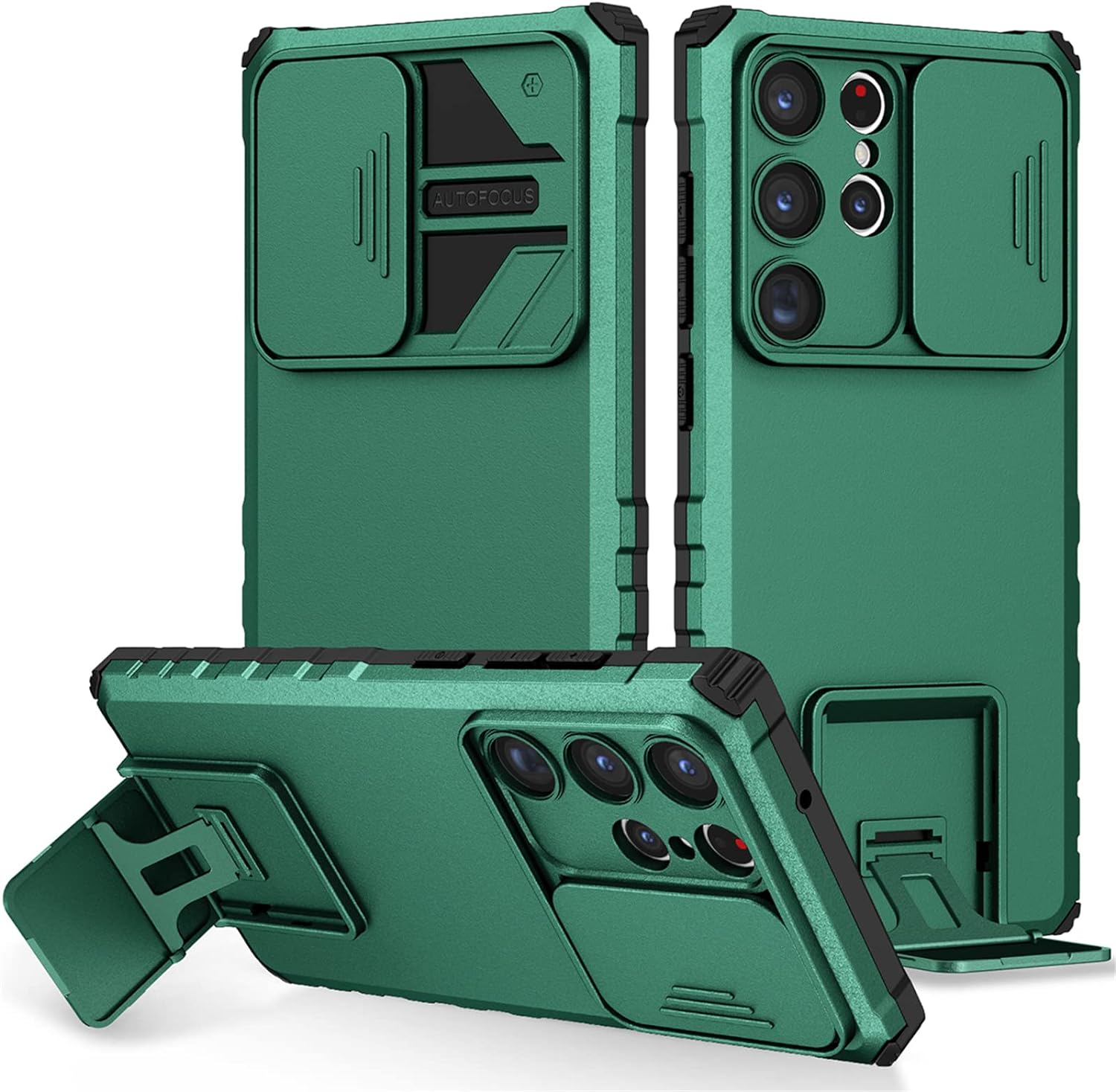 for Samsung Galaxy S23 Ultra Case with Slide Camera Cover, [Military ...