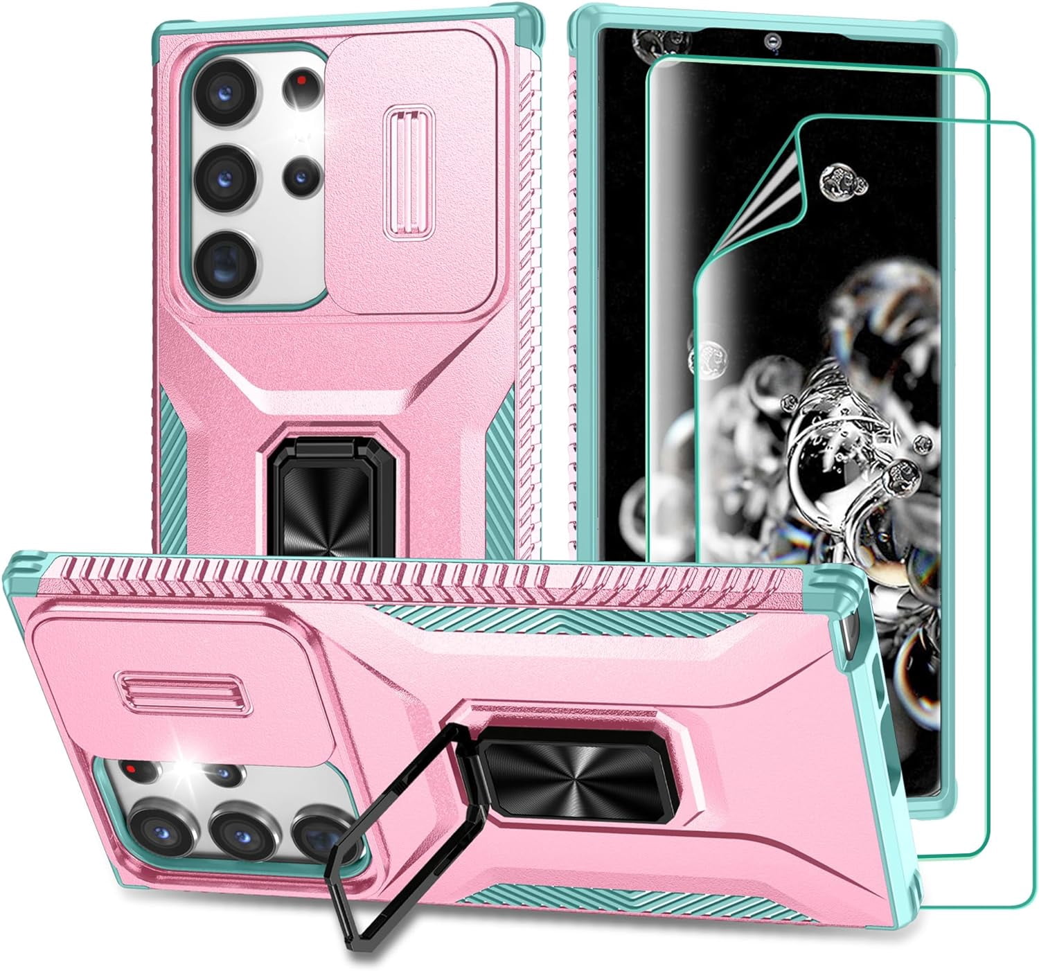 for Samsung Galaxy S23 Ultra Case with Slide Camera Cover & Screen ...