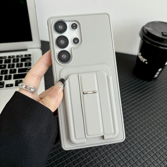 for Samsung Galaxy S23 Ultra Protective Back Case with PU Leather ...