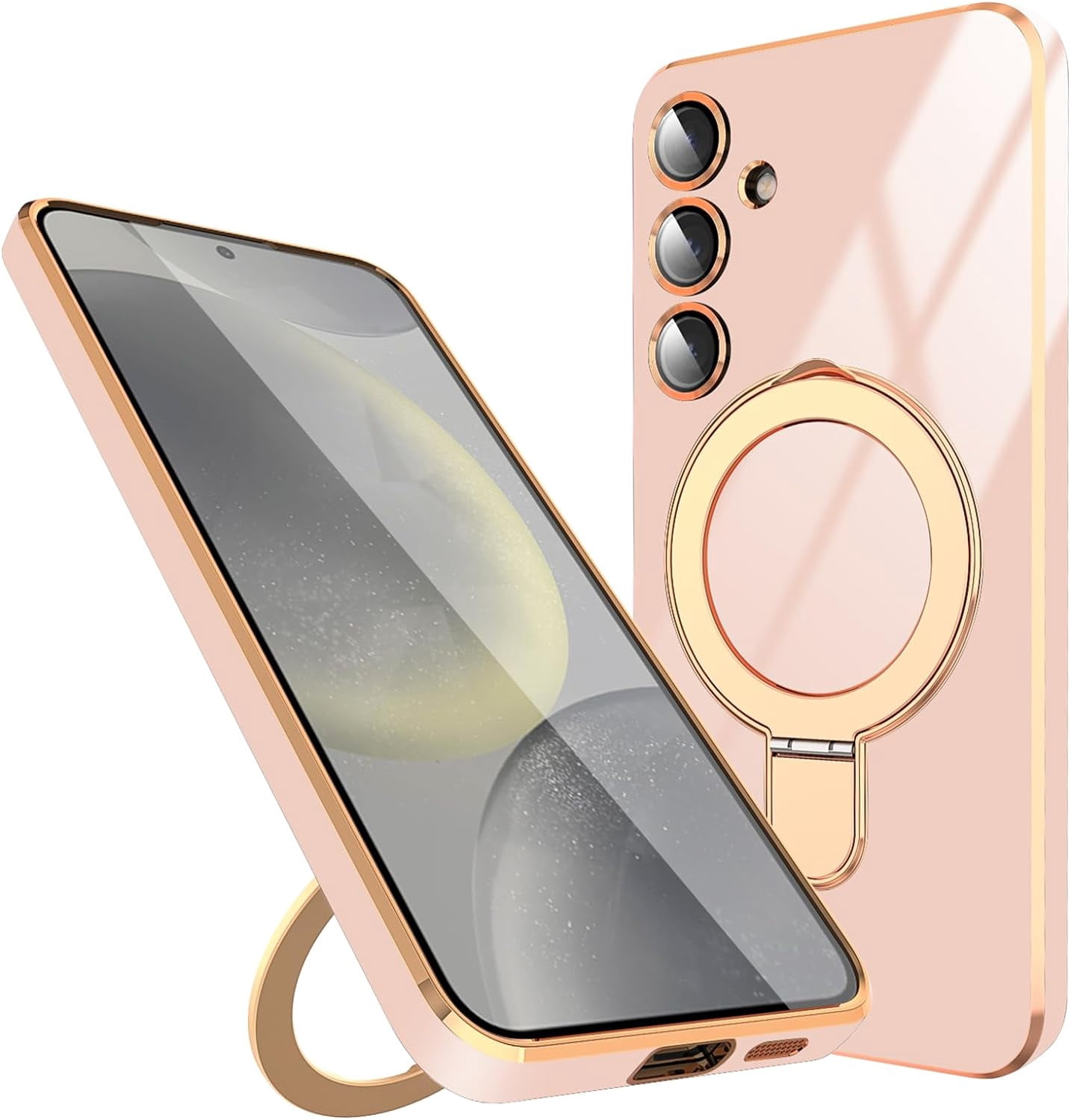 Samsung Galaxy S24 Case with Ring Kickstand [Compatible with Magsafe ...