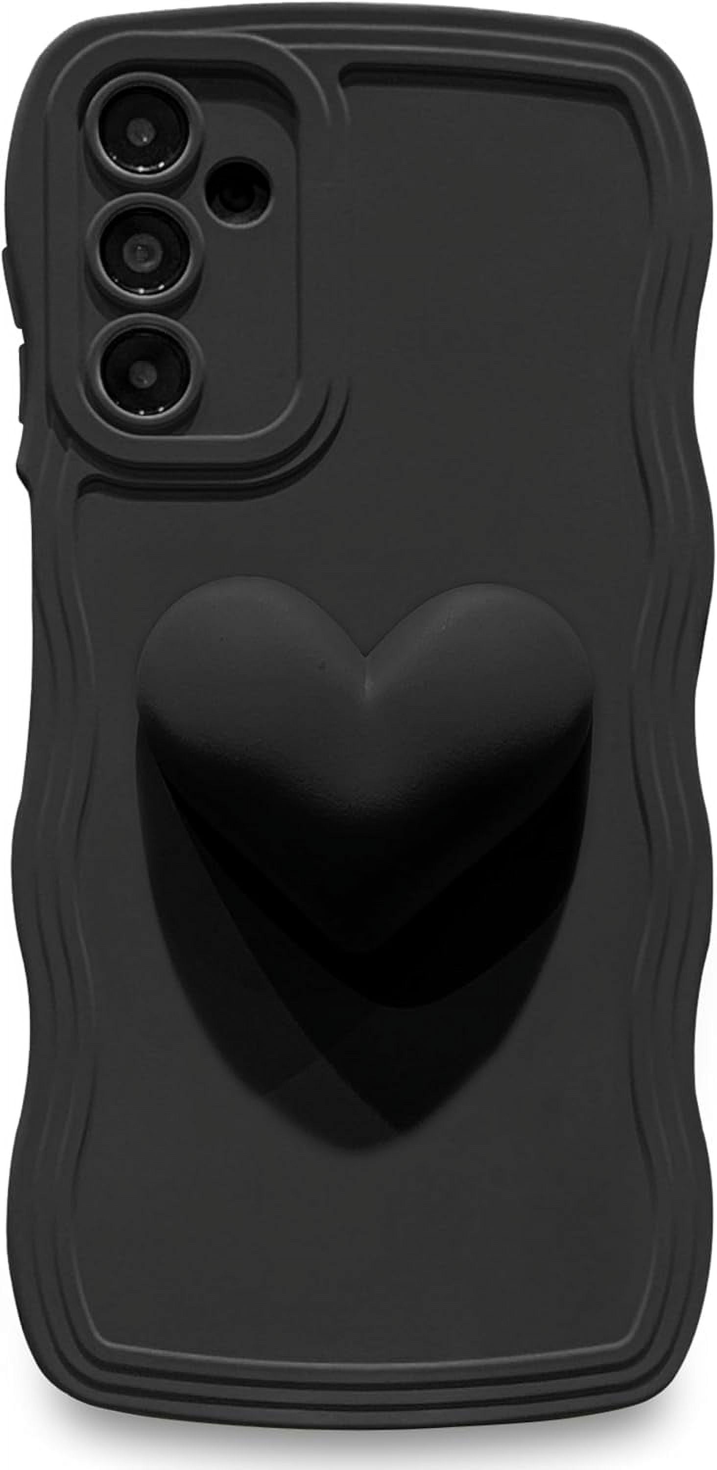 for Samsung Galaxy S24 FE Case 6.7", Cute Kawaii 3D Love Heart Solid ...