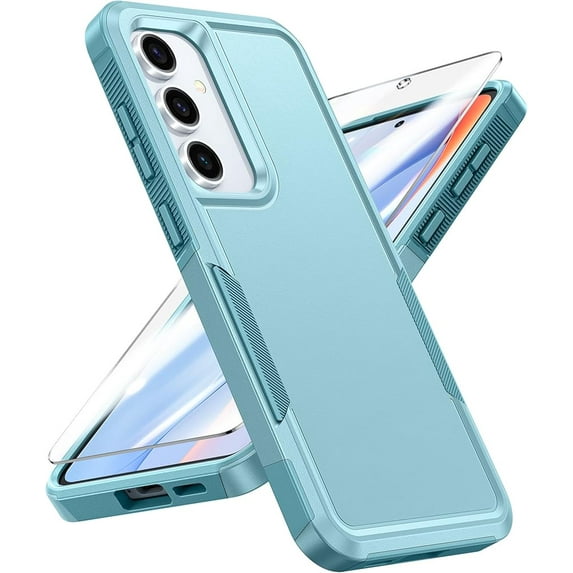 for Samsung Galaxy S24-FE Case: Dual Layer Rugged Protective Cell Phone ...