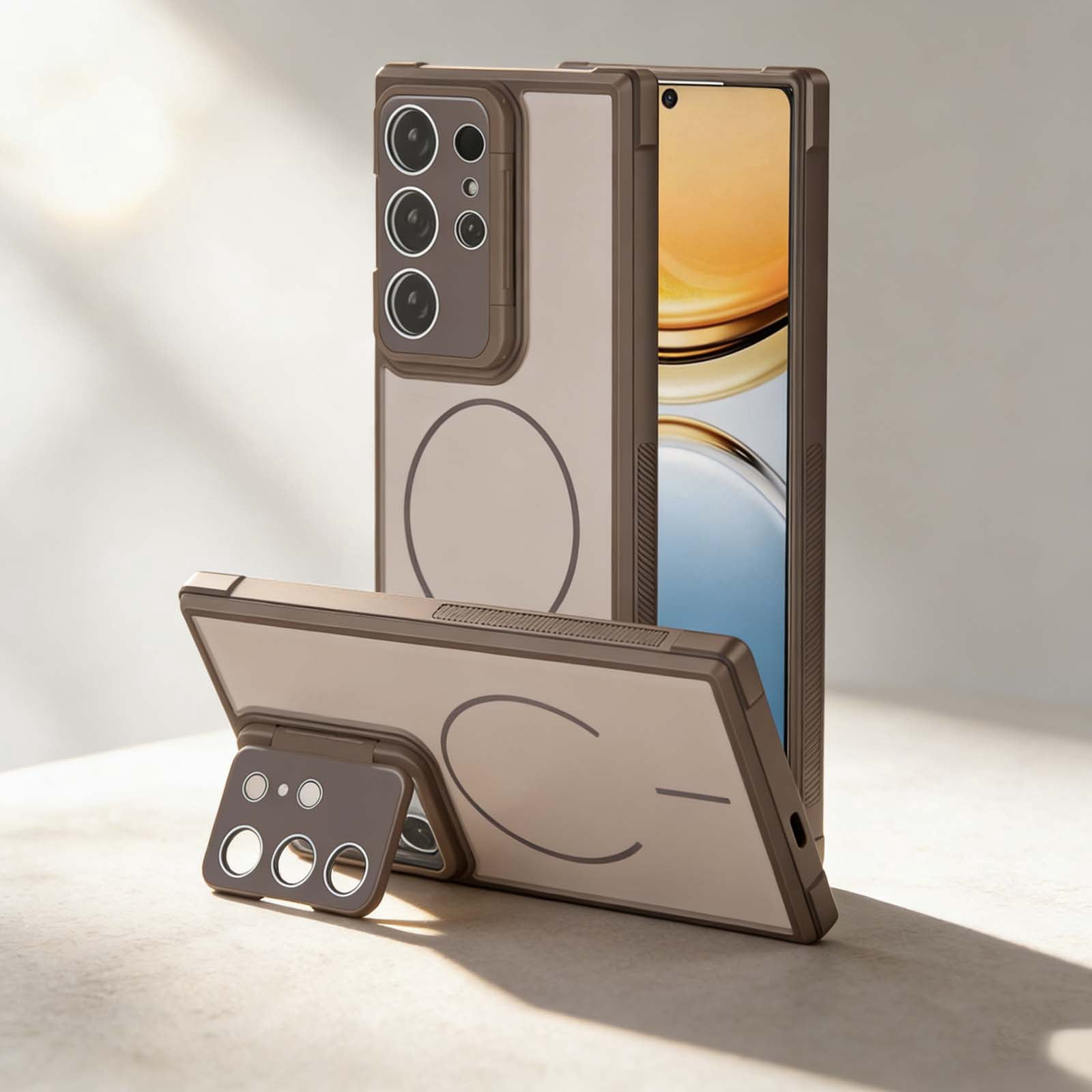 For Samsung Galaxy S24 FE Phone Case,Compatible with Mag-Safe,With Flip ...