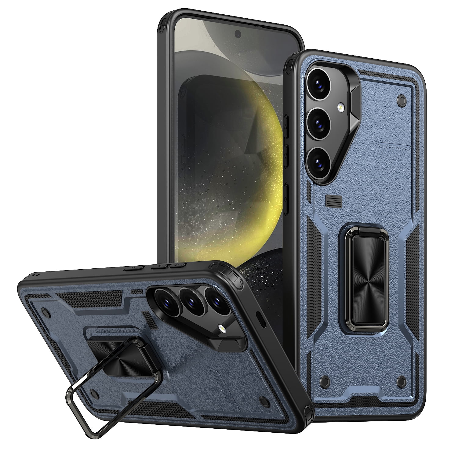 for Samsung Galaxy S24 FE Phone Case with Stand Ring, Military Grade ...