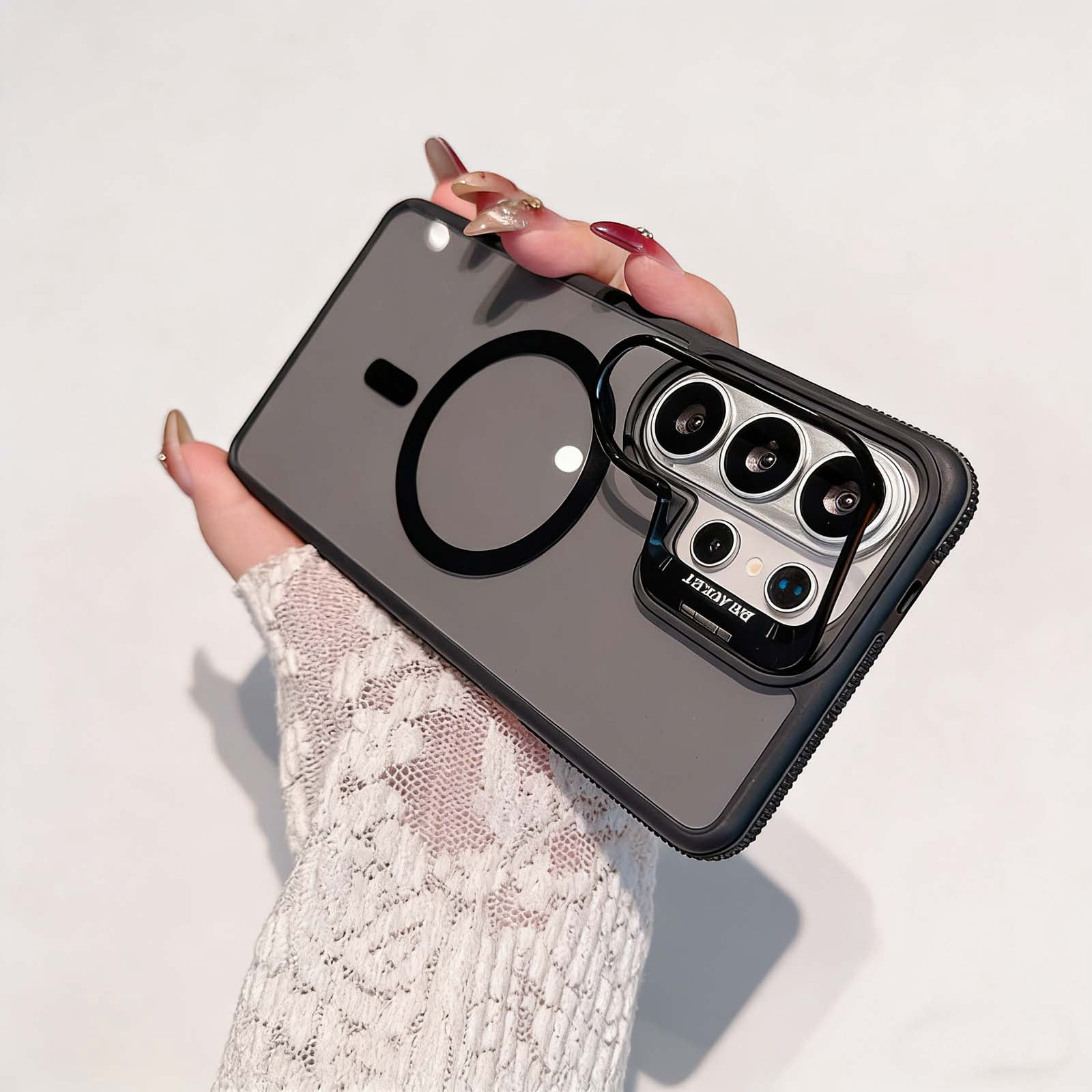 For Samsung Galaxy S24+ Phone Case,With Invisible Contractile Lens Ring ...