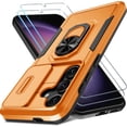 for Samsung Galaxy S24+ Plus Case Built in Slide Camera Lens Cover ...