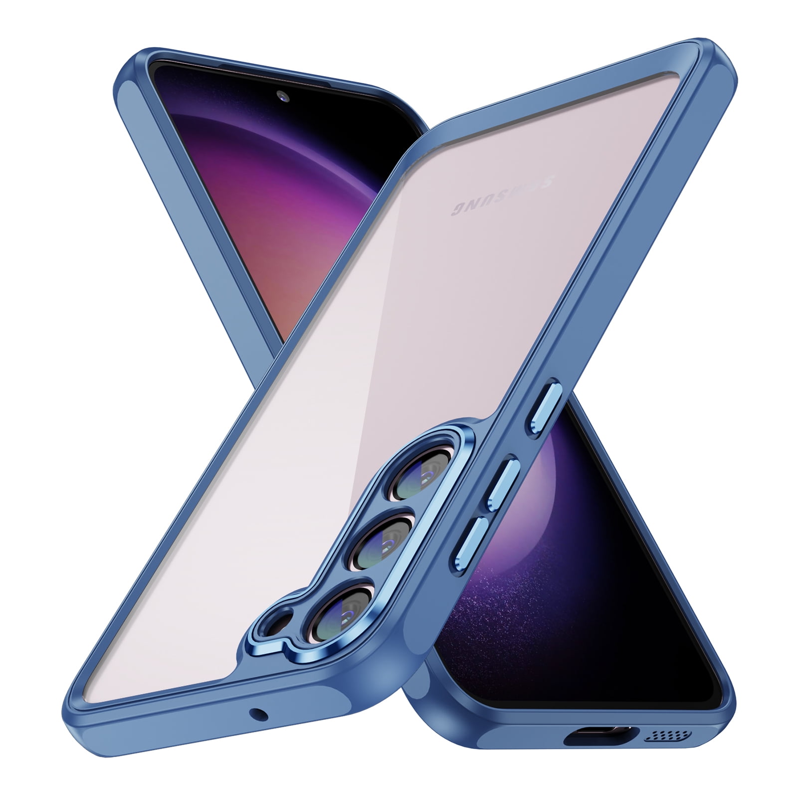 for Samsung Galaxy S24 Plus Case, Luxury Soft Silicone Bumper Frame ...